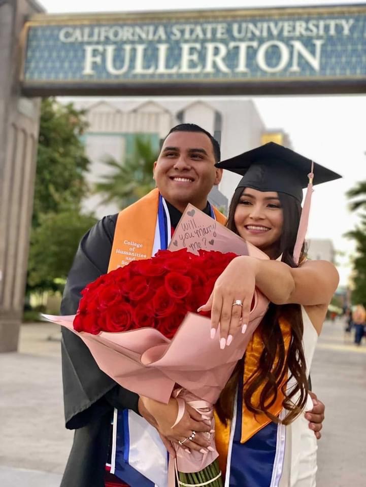 A Surprise Engagement at Commencement | CSUF News