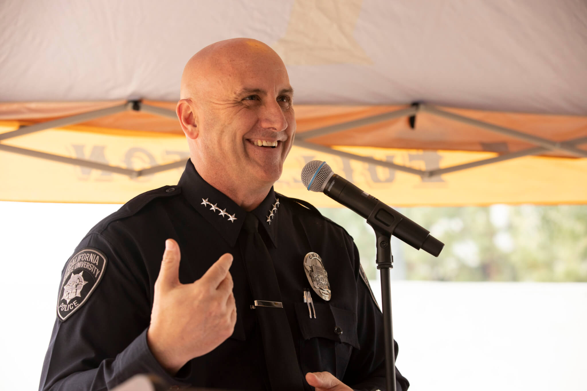 University Police Chief Anthony Frisbee Sworn In | CSUF News